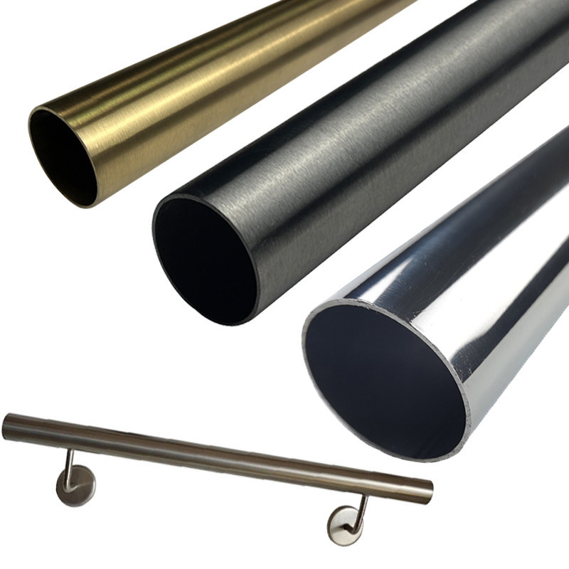 Modern Staircase Kit Ss201 304 316 Stainless Steel Handrail Pipe Round ...