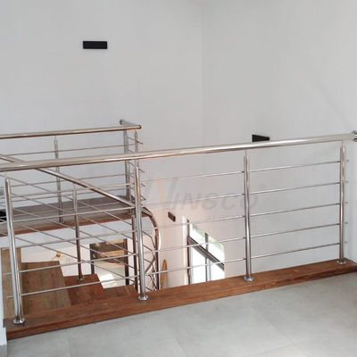Indoor Decoration 201 304 316 Stainless Steel Stair Railing Inox Stairs