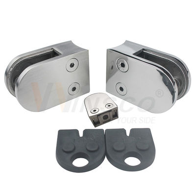 D Shape Inox Stair Clip Grade 304 316 Stainless Steel Glass Clamp For ...