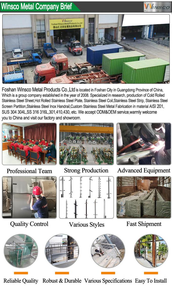 1000mm 1500mm Stainless Steel Porch Railings Inox Fences Garden Easy ...